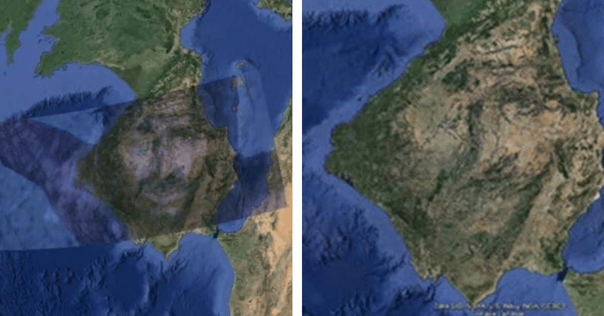Face of Jesus Christ Found on Google Earth Map - Jesus Daily