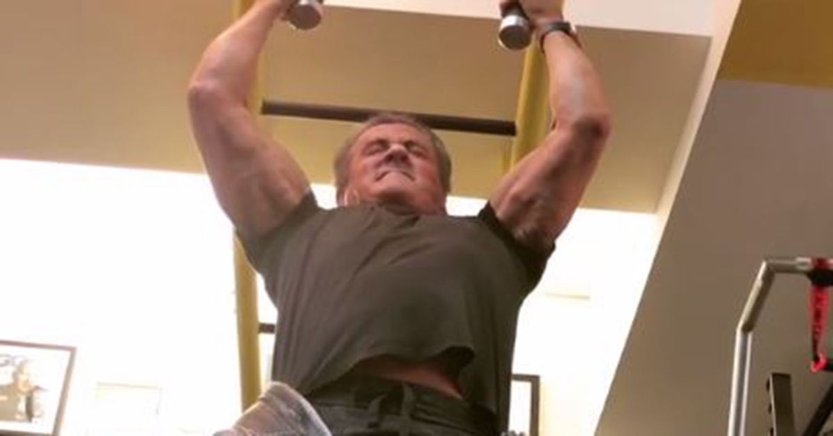 Sylvester Stallone Channels Inner 'Rocky' During Intense Gym Workout ...