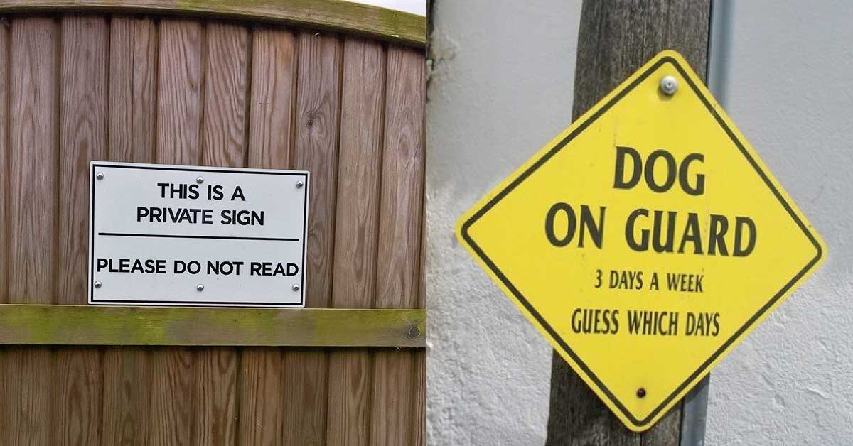 5 Signs That Are So Confusing, They're Hilarious - Jesus Daily