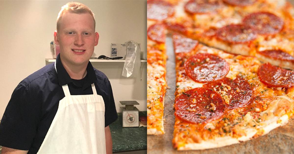 Teen pizzeria employee travels 3 hours to deliver pizza to a man with ...