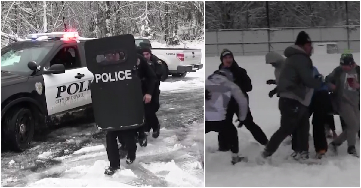 Kids Meet In Park For Friendly Football Game, Then Cops Arrive With ...
