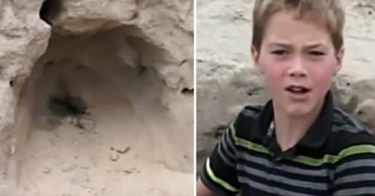 11-Year-Old Boy Finds Little Girl Buried Alive In The Sand And Jumps ...
